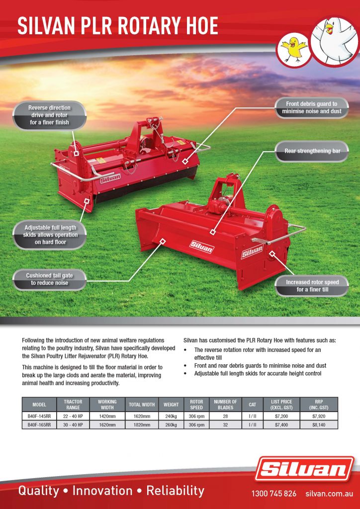 Silvan PLR Rotary Hoe - Silvan