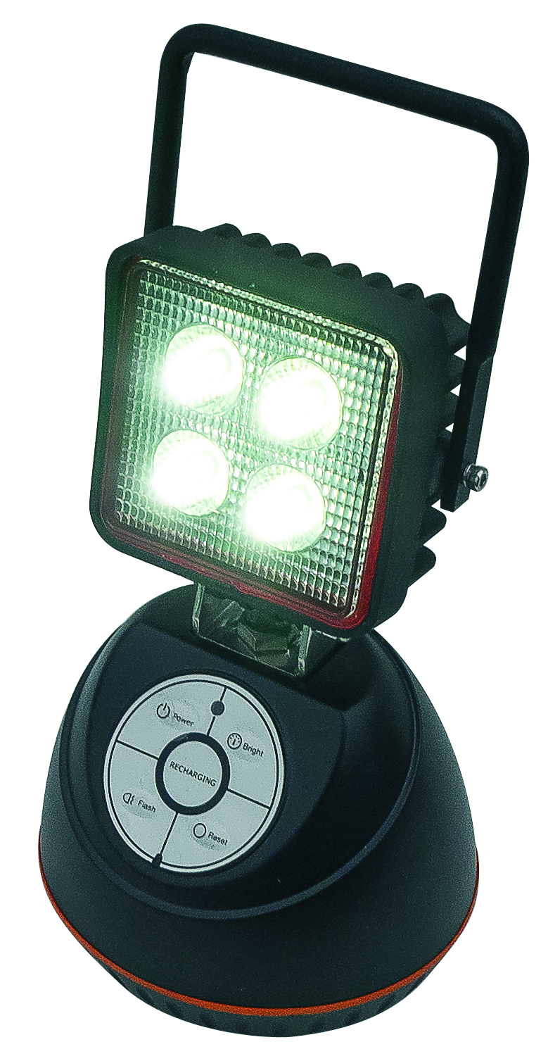 12W LED PORTABLE RECHARGEABLE WORK LIGHT WITH MAGNETIC BASE - Silvan